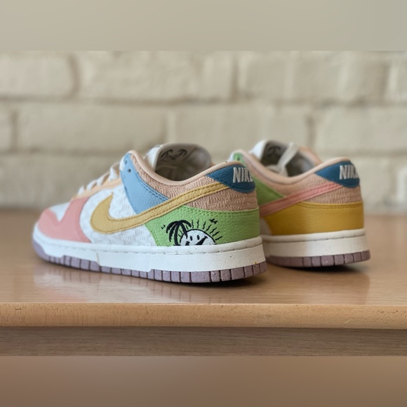 Nike | Shoes | Nike Dunk Low Se Sun Club Multi Color Sail Women Size 7 ...